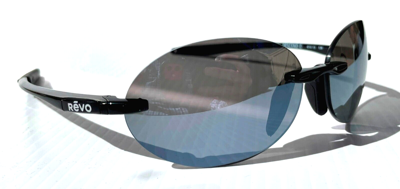 NEW REVO DESCEND O Shiny Black POLARIZED Grey Graphite Sunglass 1168 01 ...