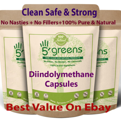 Diindolylmethane Dim 500mg Vegan Capsules Dim Supplement 100% Clean ...