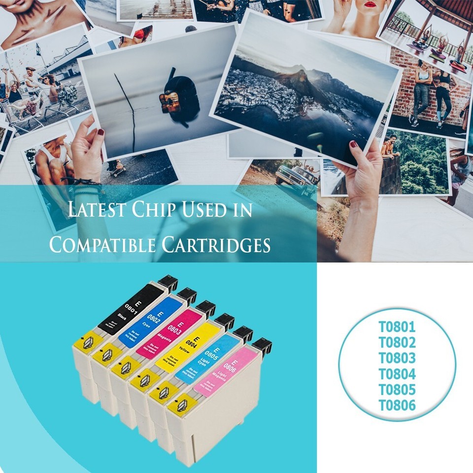 20 Ink Cartridge Compatible with Epson PX650 PX710W PX800FW R285 R360 ...