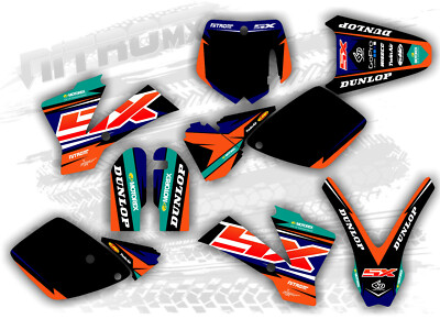 NitroMX Graphic Kit for KTM SX 65 SX65 2002 2003 2004 2005 2006 2007 ...