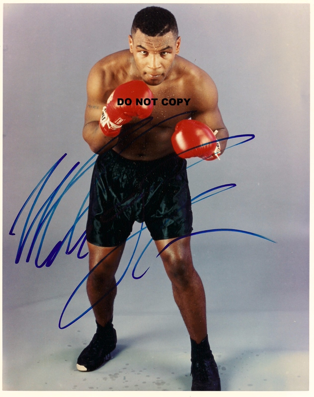 MIKE TYSON 8X10 AUTHENTIC IN PERSON SIGNED AUTOGRAPH REPRINT PHOTO RP ...
