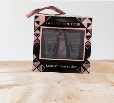LOT DE 3 COFFRET CADEAU DE VOYAGE GOLDEN BOUDOIR DE LUXE SOIN CORPS | eBay