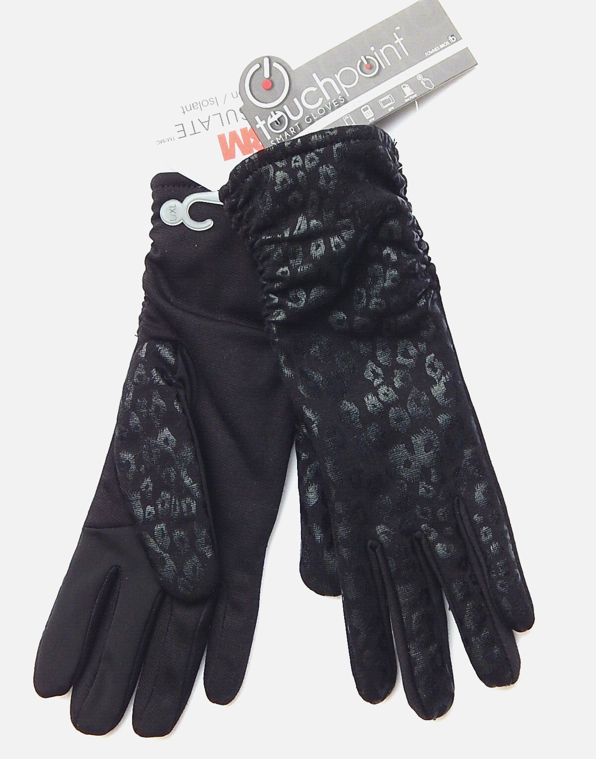 FOWNES BROS WOMEN'S TOCHPOINT SMART INSULATED GLOVES BLACK sz L/XL ...