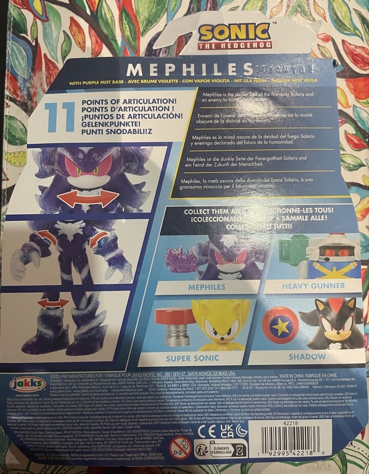 JAKKS Pacific Sonic the Hedgehog Figure: MEPHILES THE DARK (w/ Purple Mist) NEW | eBay