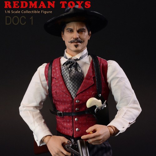 REDMAN TOYS Doc Holliday Tombstone 12in Action Figure Doll Model RM052 ...