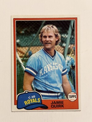 Jamie Quirk Royals Signed 1981 Topps Baseball Card #507 [0806] | eBay
