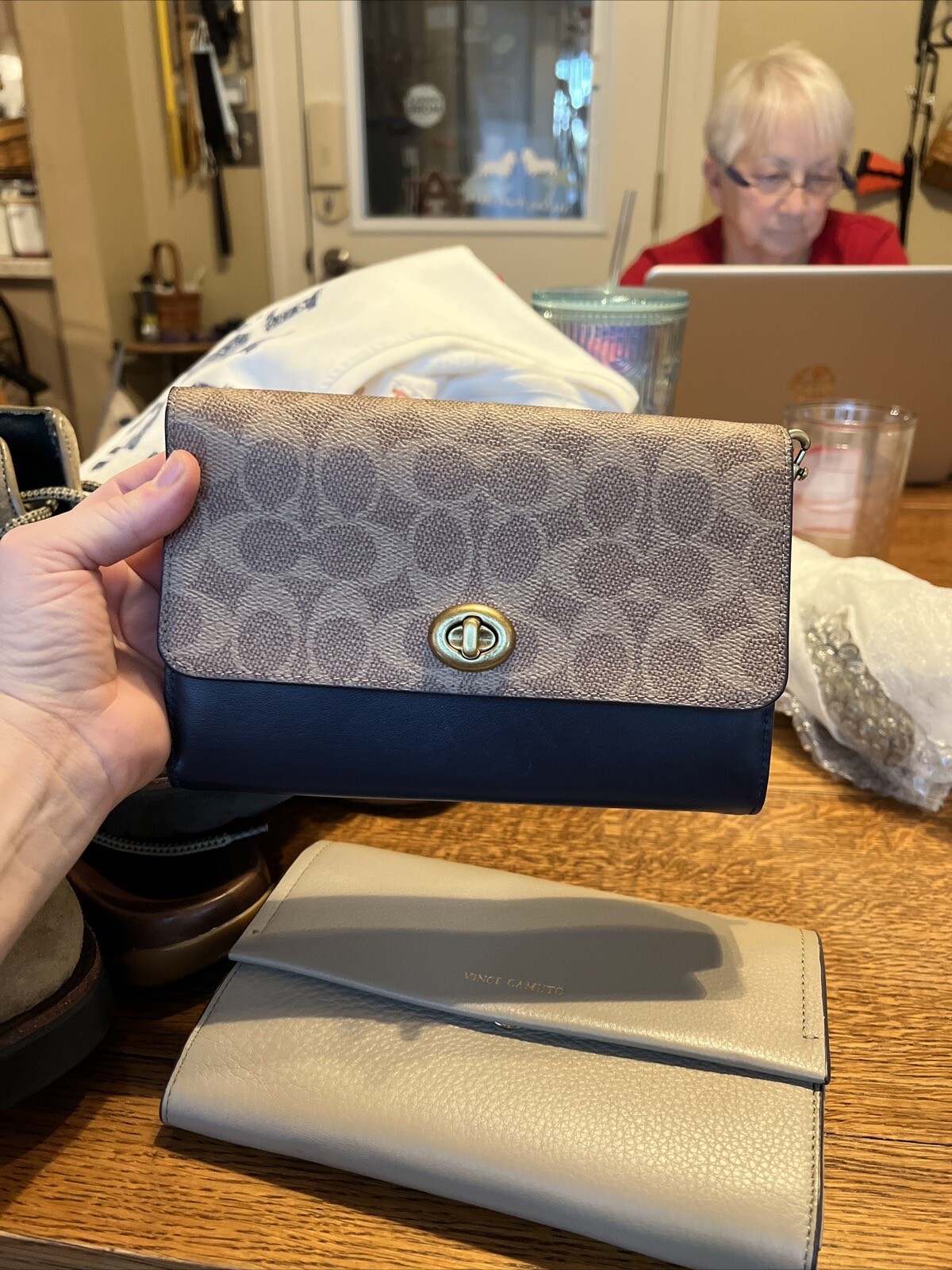 COACH+Colorblock+Binding+Marlow+Crossbody+76170 for sale online | eBay