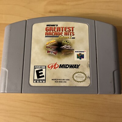 Midway's Greatest Arcade Hits: Vol 1 NINTENDO 64 N64 Game Cartridge ...
