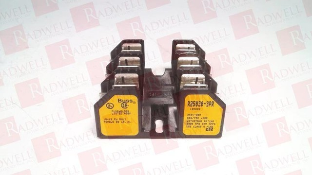 Cooper Bussmann R25030-3pr 3 Pole Fuse Holder 250 V 30 Amp R250303PR ...
