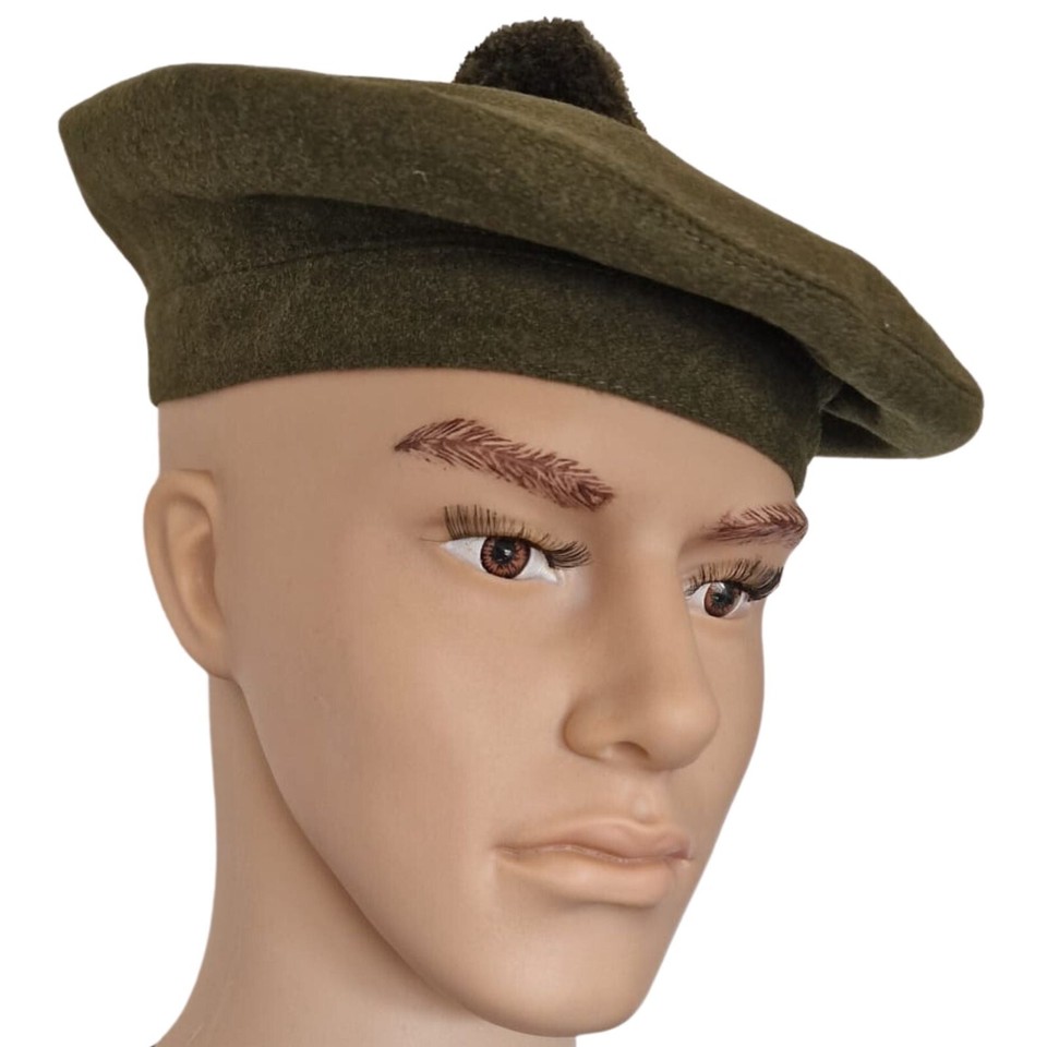 Green Scottish Tam O Shanter Military Hat Bonnet Beret Balmoral Army ...
