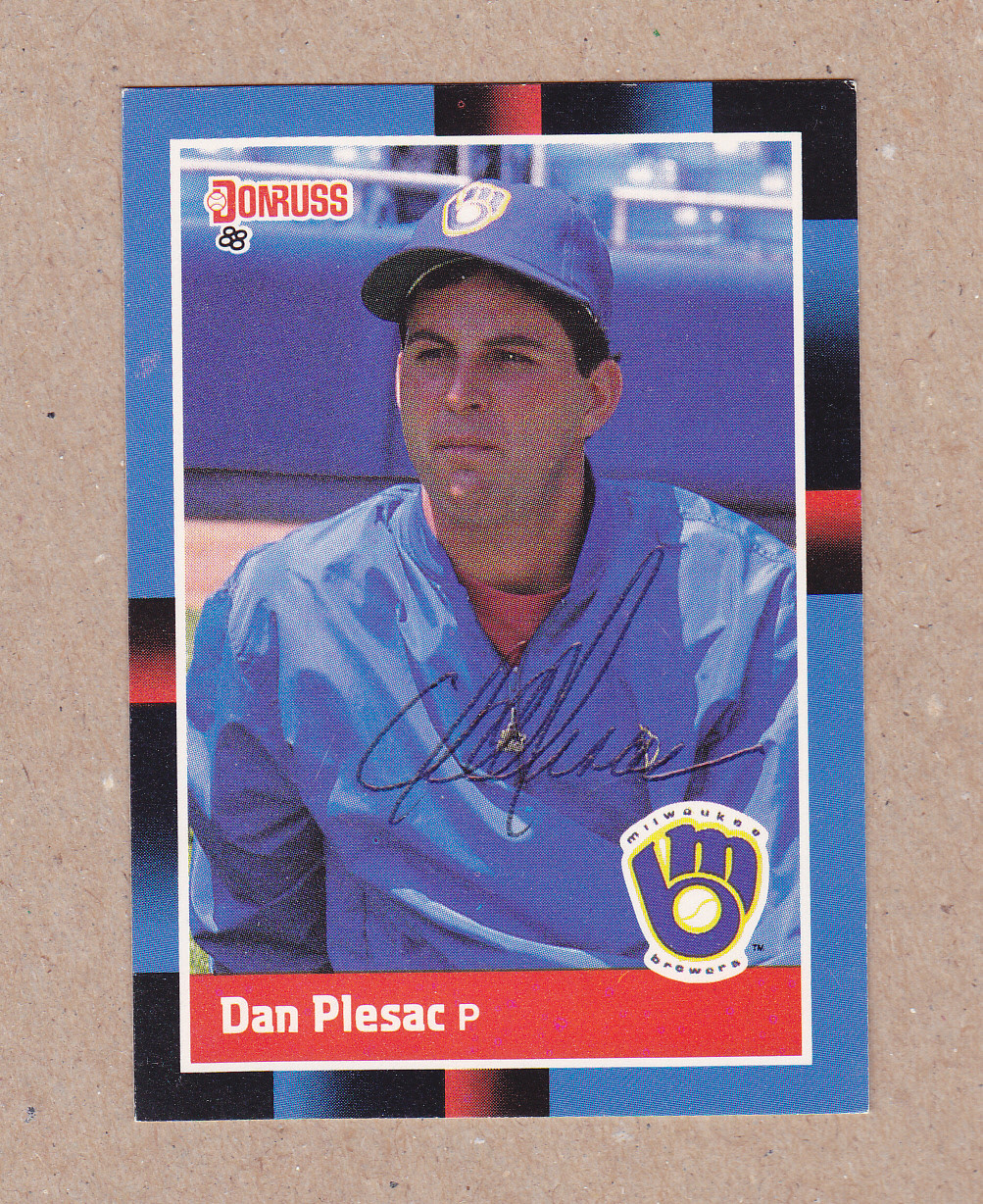 Dan Plesac signed 1988 Donruss card #109-Milwaukee Brewers | eBay