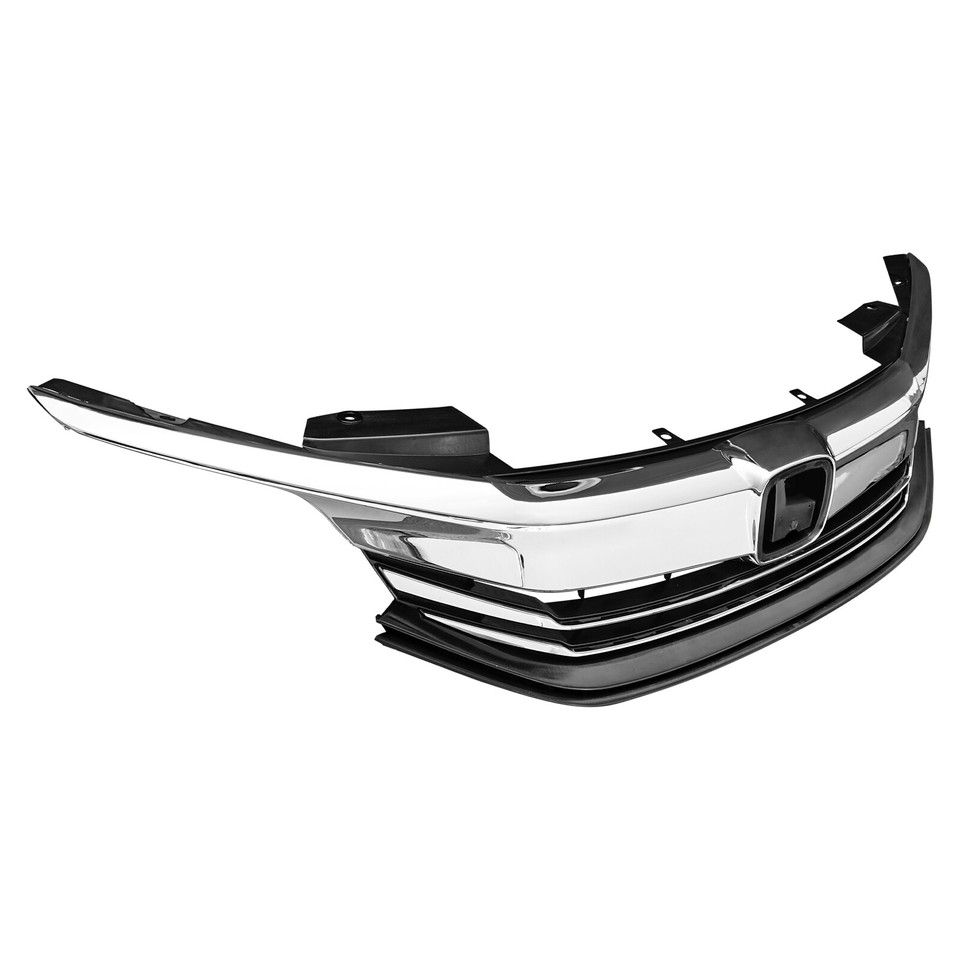 Fit 2016 2017 Honda Accord Sedan 4-Door Front Upper Chrome Grille ...