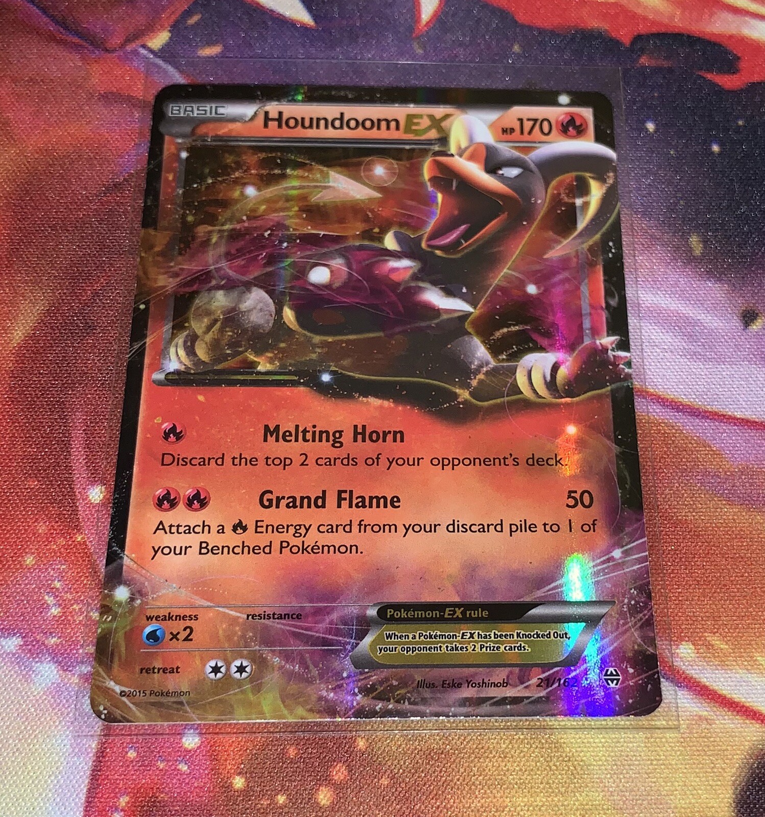Pokemon TCG Houndoom EX 2015 BREAKthrough 21/162 Holo MP | eBay