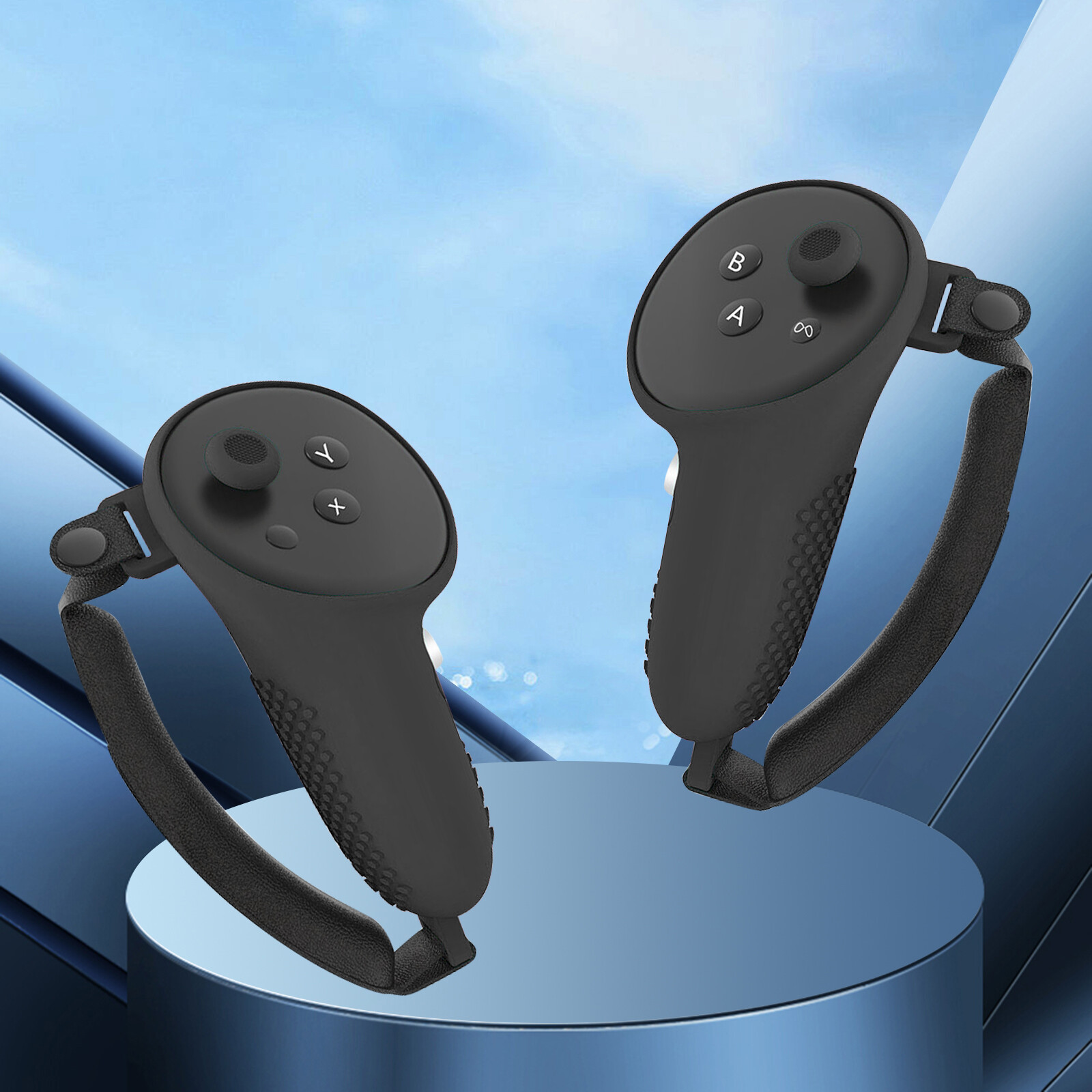 8 in 1 Protective Cover Kit Rocker Cap RGB Head Strap Eye Mask for Meta ...