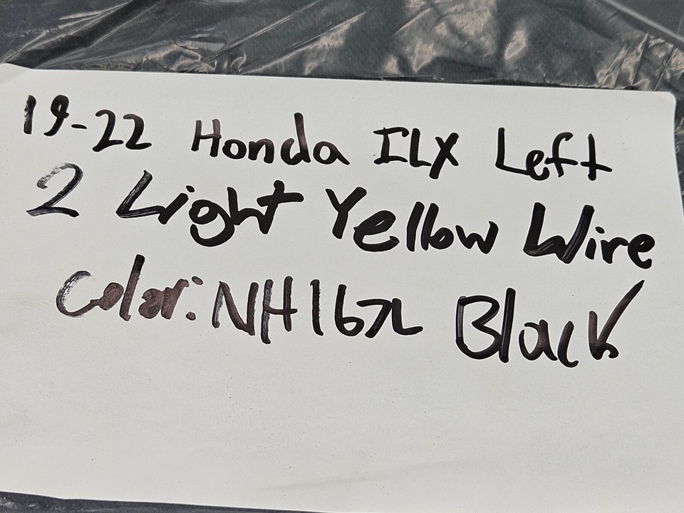 2019 - 2022 Acura ILX Left Driver Sun Visor Dual Light Black NH167L OEM ...