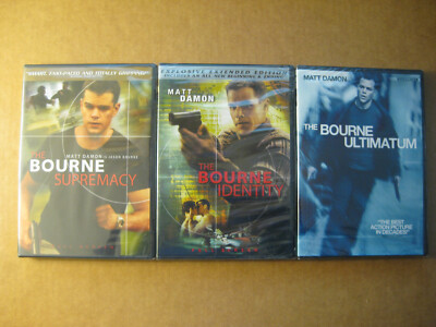 THE BOURNE Supremacy, Identity & Ultimatum (BRAND NEW 3 DVD SET) Matt ...