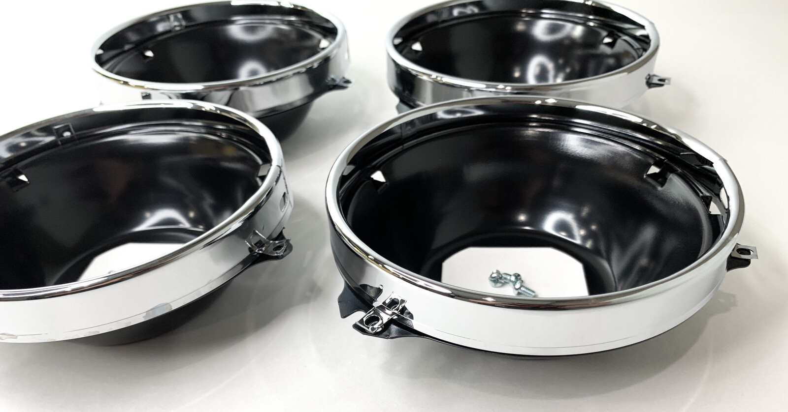 Headlight Buckets w/ Retaining Rings For 1967-1970 Chevy Chevelle & El ...