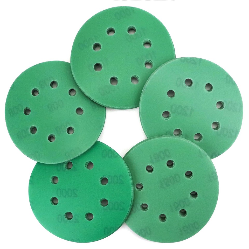 5in Sanding Discs 400-2000 Grit Wet Dry Sandpaper Hook Loop Orbital ...