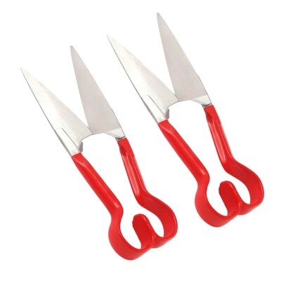 2 Pcs Hand Shears Topiary Red Clipper Scissors Cutters Sheep Shears ...