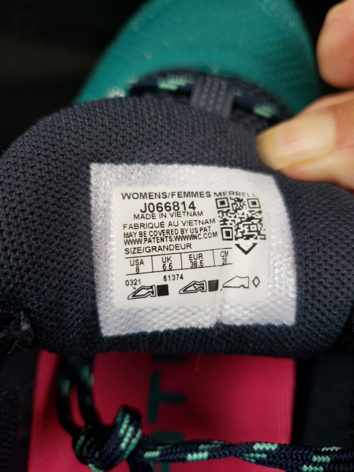 Merrell FloatPro Moab Flight Vibram Marine Blue Lace-Up Sneaker Women's ...