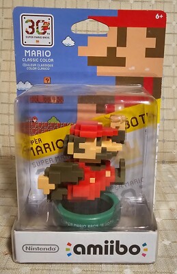 Nintendo Amiibo 8-Bit Mario Classic Color BRAND NEW SEALED 30th ...