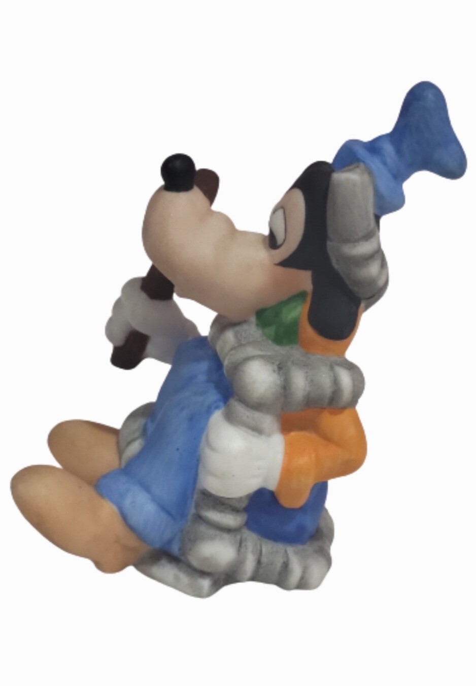3" Walt Disney Productions Porcelain Bisque Figurine Goofy Plumber ...