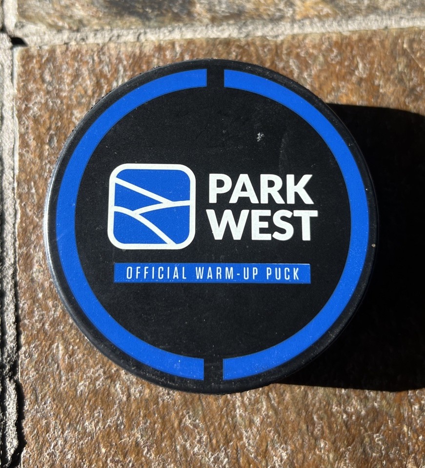 New York Rangers Hockey Puck Rare Anaheim ducks warm-up Puck Park West ...