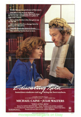 EDUCATING RITA MOVIE POSTER 1983 Original 27x41 MICHAEL CAINE JULIE ...