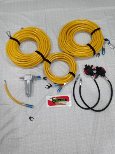 Hookah Diving 2 diver 75' Kit/5 Micron filter 3/8 hose just add a ...