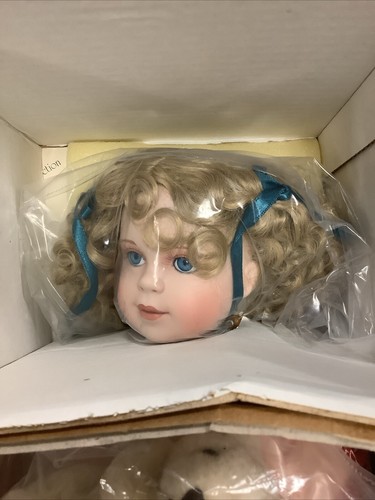 Vintage Sandra Kuck The Hamilton Coll. Bisque Doll "Teaching Teddy ...