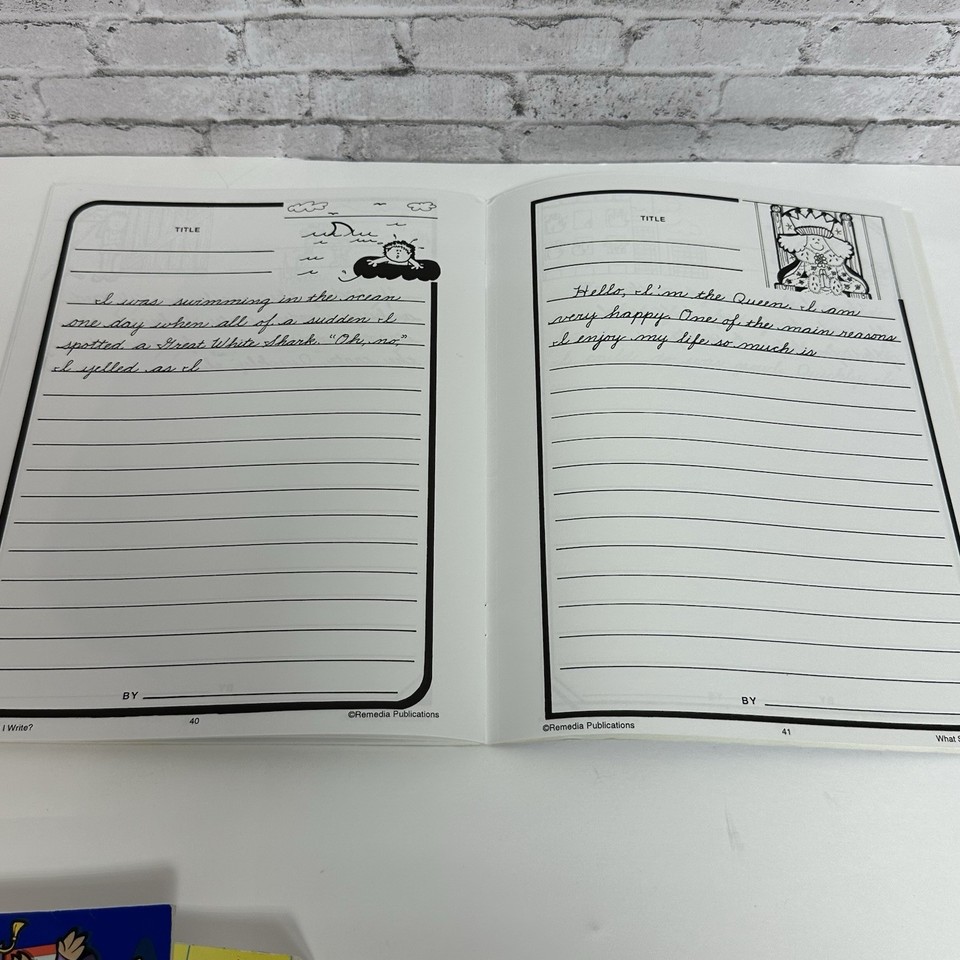 CURSIVE WRITING Lot of 3 Resources Practice Wipe-Off Story Starters | eBay