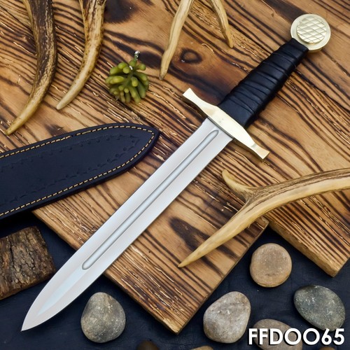 SHARD CUSTOM HAND FORGED SURVIVAL BATTLE READY SHORT SWORD W/Brass ...
