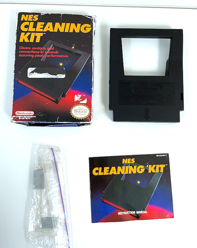 Vintage Nintendo NES Official Cleaning Kit CIB Manual Complete ...