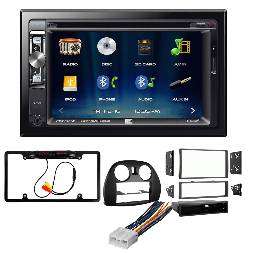 For Mitsubishi 2006-2012 Eclipse XDVD276BT Car Stereo Double DIN Dash ...