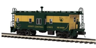 MTH PREMIER JERSEY CENTRAL LINES BAY WINDOW CABOOSE! O SCALE NEW OF CNJ ...