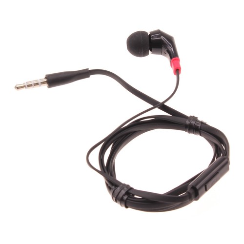 Earphone w Mic Mono Headset Wired Earbud 3.5mm Single Headphone for ...