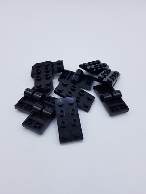 LEGO LOT 10 X PLATE 2X4 W HOLES 4.85 BOTTOM NOIR REF 26599 / 6194233 ...