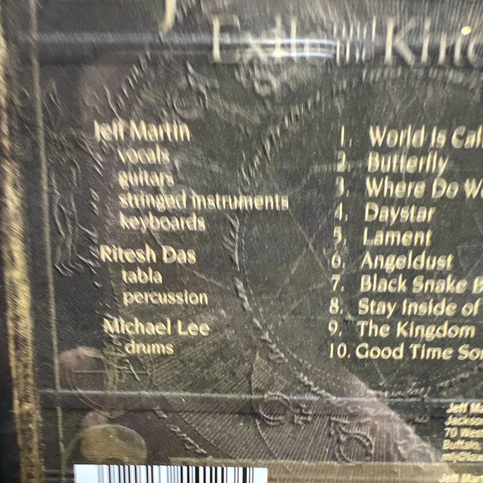 Jeff Martin – Exile And The Kingdom '06 - CD Disc Great condition. | eBay