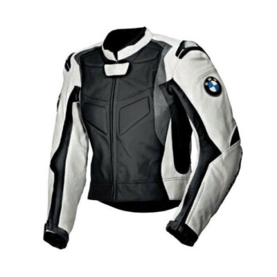 BMW Motorcycle Biker Leather Jacket Racing Motorbike Cowhide Leather Jackets | eBay