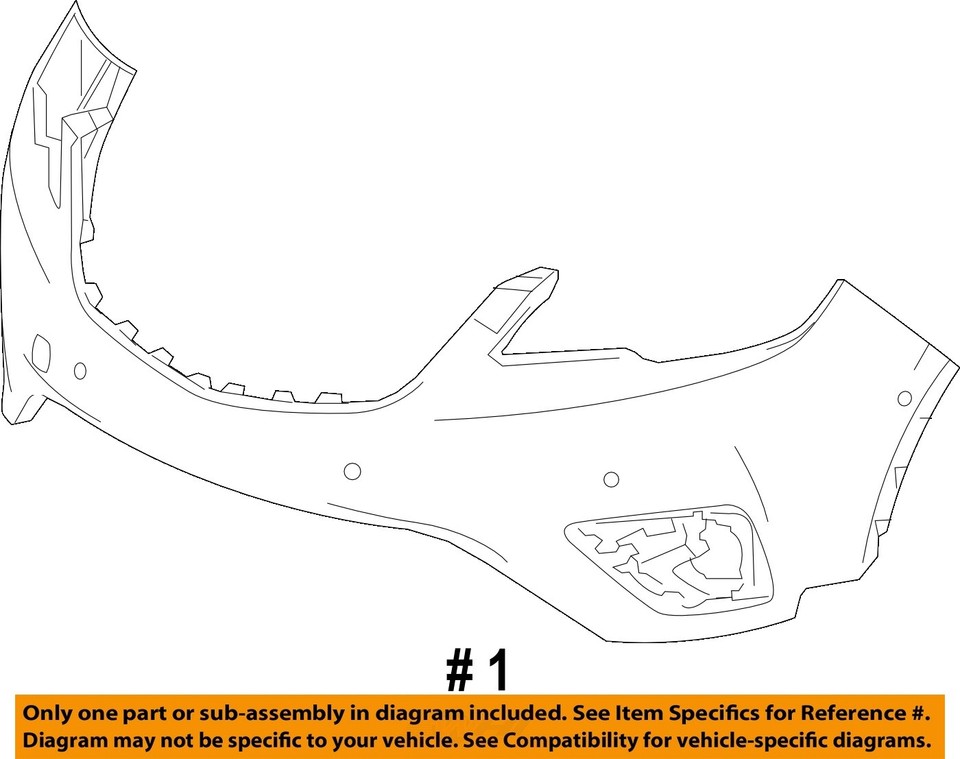 GM OEM 19-20 Envision Bumper Components-Bumper Cover 84387586 | eBay