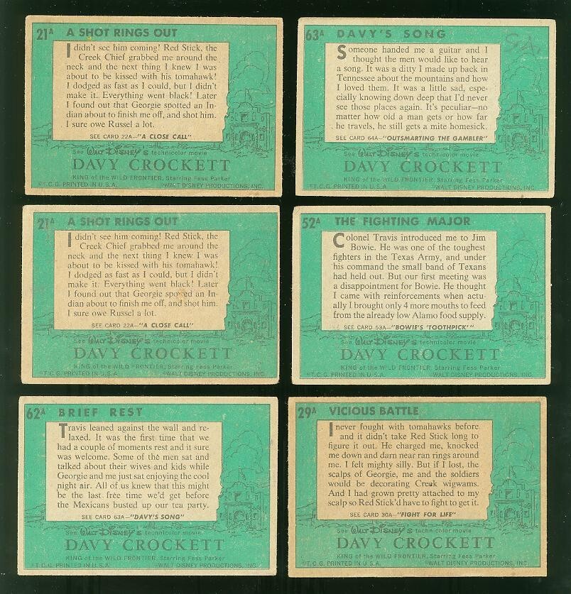 1956 davy crockett trading cards small lot | eBay