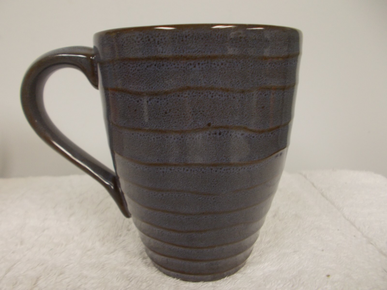 222 Fifth Studio Plum & Brown Stoneware Coffee Tea Cup Mug | eBay