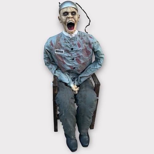 Halloween Prop DEATH ROW Inmate 2012 Spirit Animatronic WORKS GREAT | eBay
