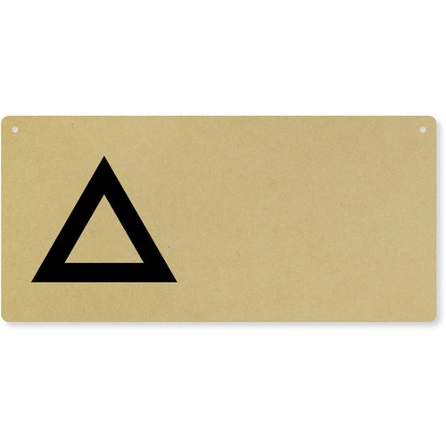 'Triangle' Large Wooden Wall Plaque / Door Sign (DP00050380) | eBay