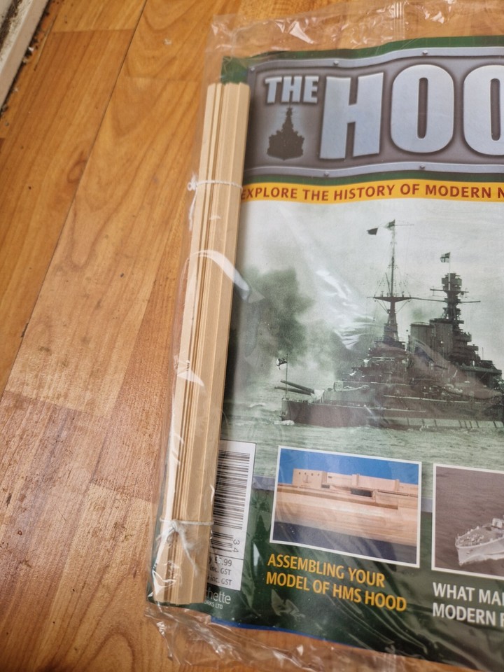 ISSUE 34 HACHETTE BUILD THE HMS HOOD MODEL SHIP 1/200 WW2 BATTLE ...