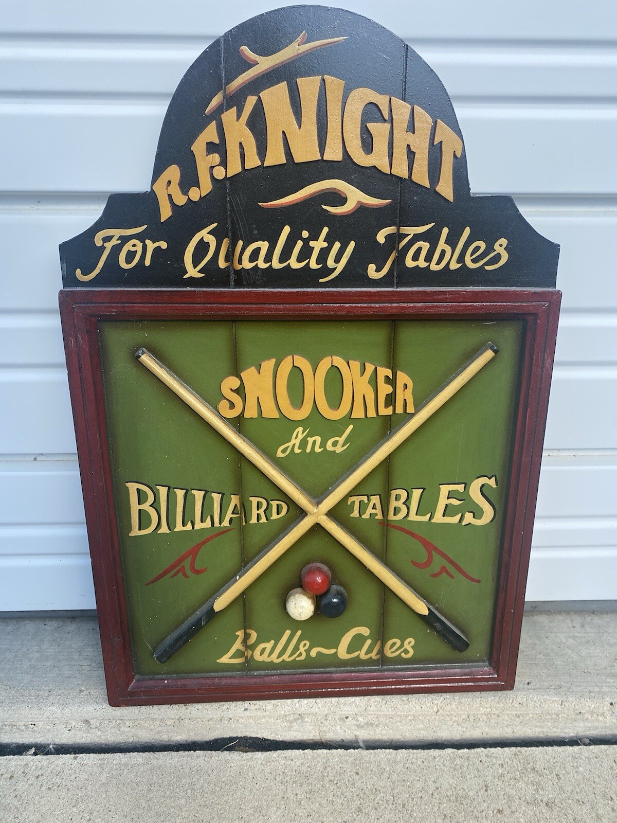 R.F. Knight 3D Billiards Snooker Pool Game Room Decor Man Cave Art ...
