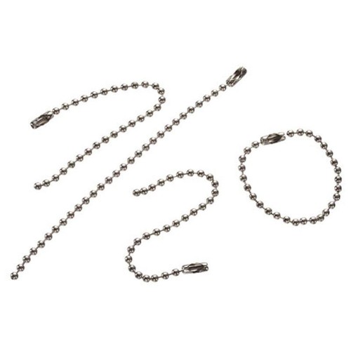 28 Steel Silver 4 Inches Long 2.4mm Ball Chains with Connector Clasps ...