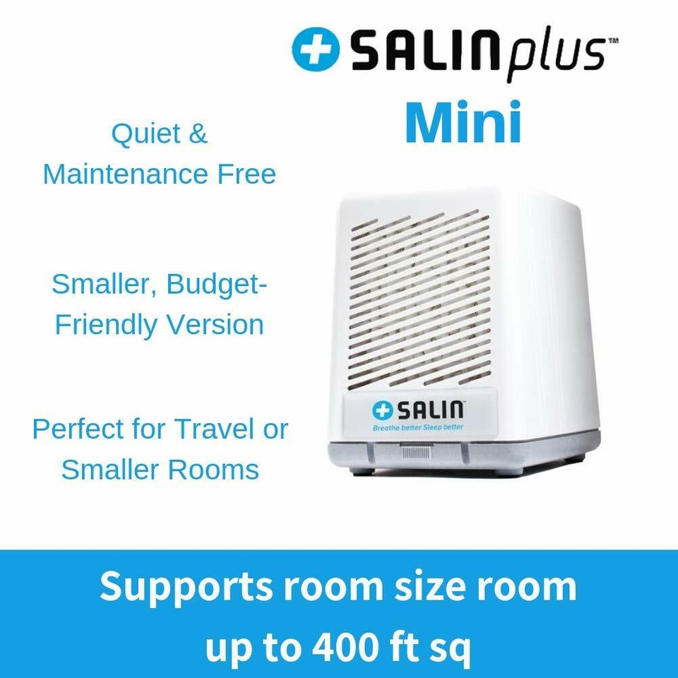 Salin MINI + 2 x Repl. Filters Salt Therapy Ioniser Technology Air ...