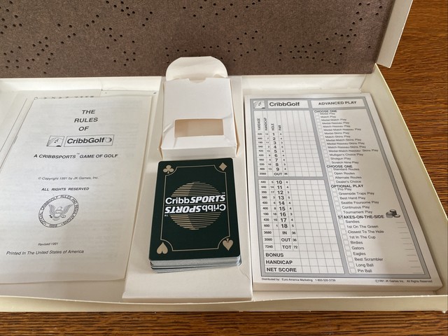 Vintage Cribb Golf Board Game JK Games 1991 for sale online | eBay