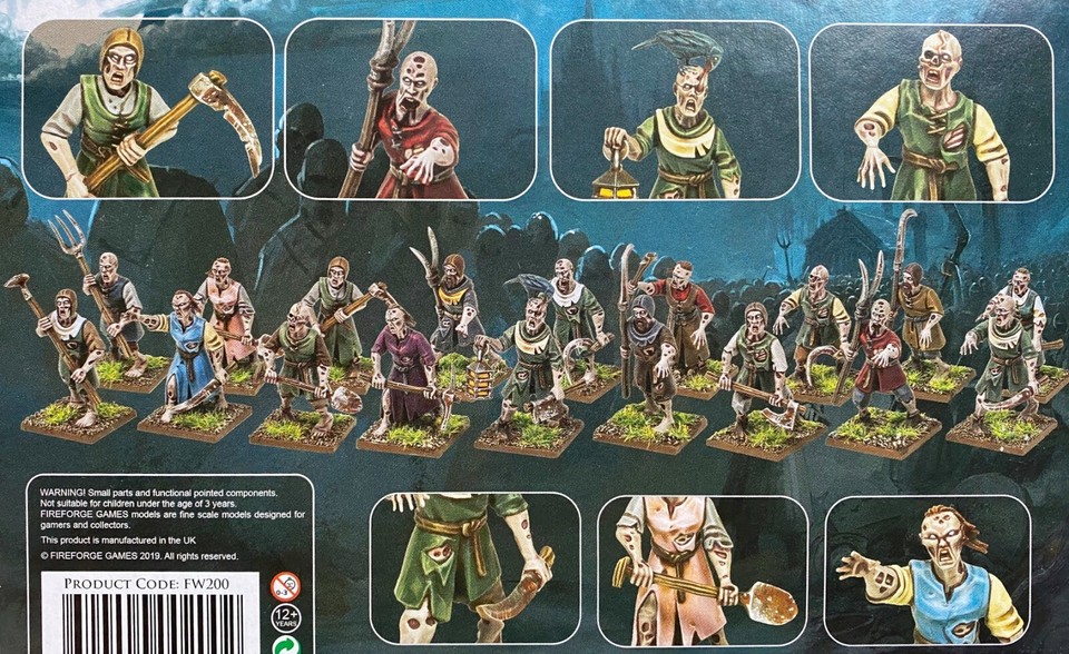 Forgotten World Living Dead Peasants New • 1 Sprue • 6 Minis ...